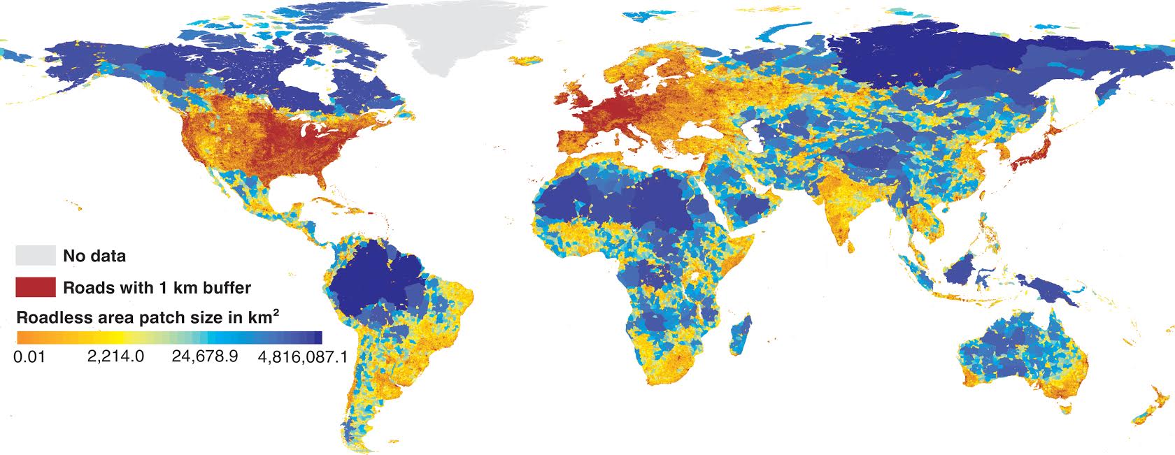 Study: A global map of roadless areas and their conservation status ...